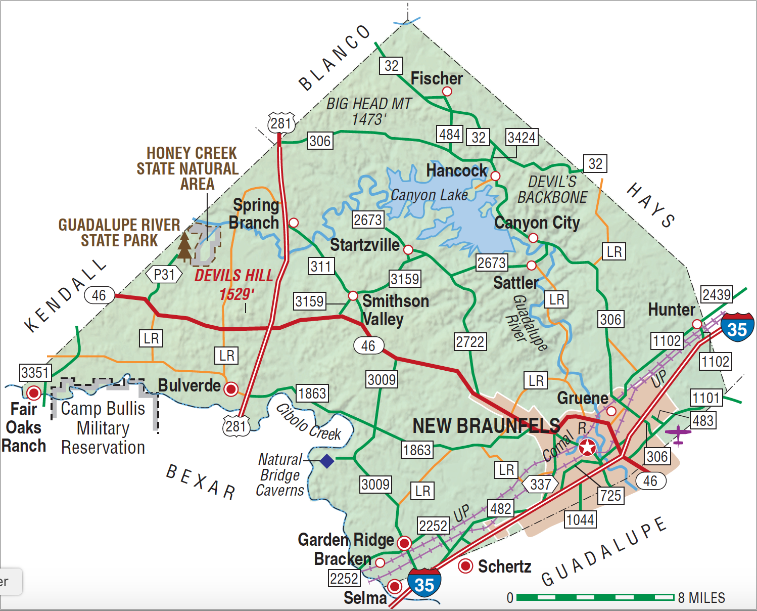 Comal County | TX Almanac