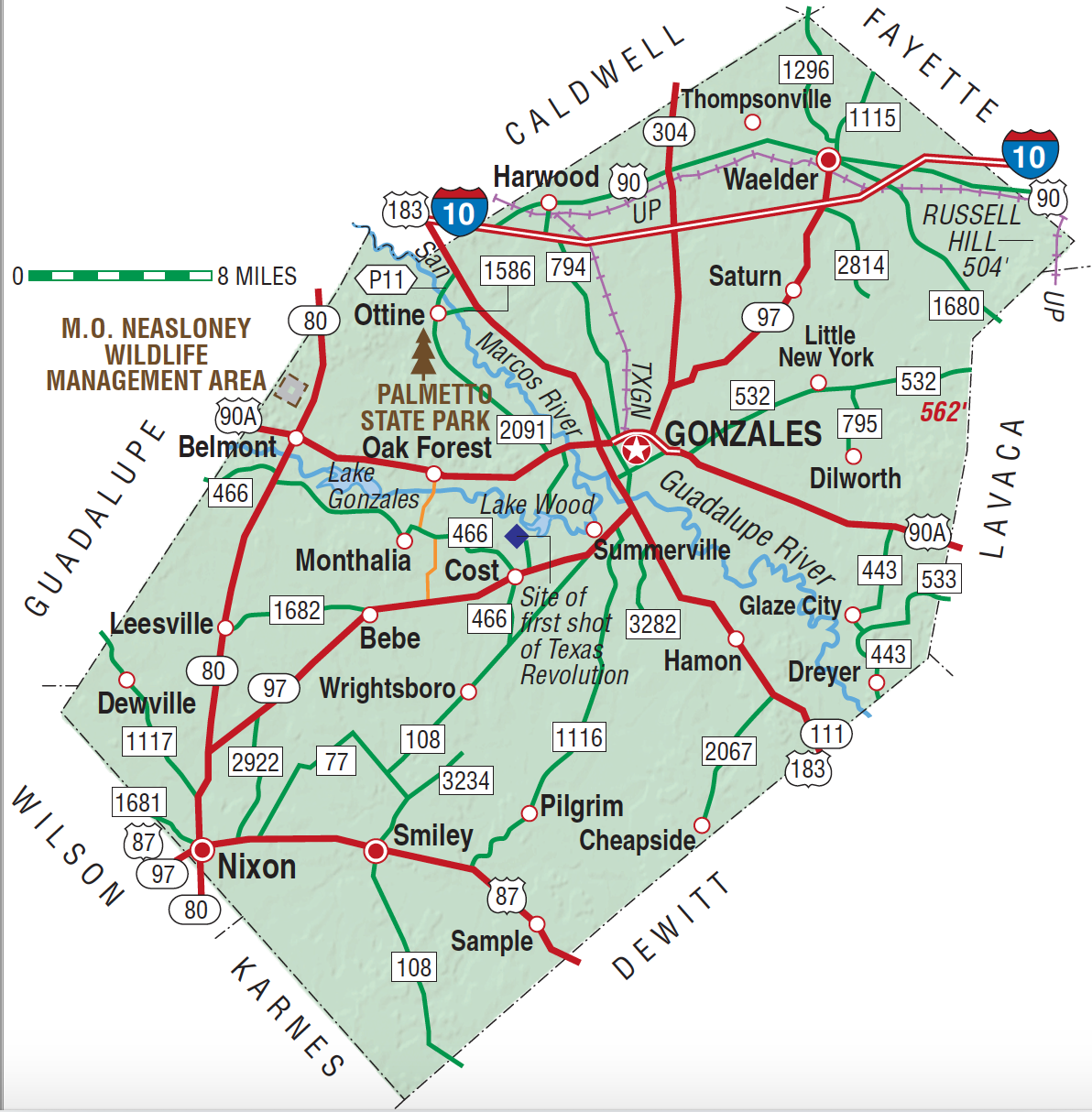 Gonzales County | TX Almanac