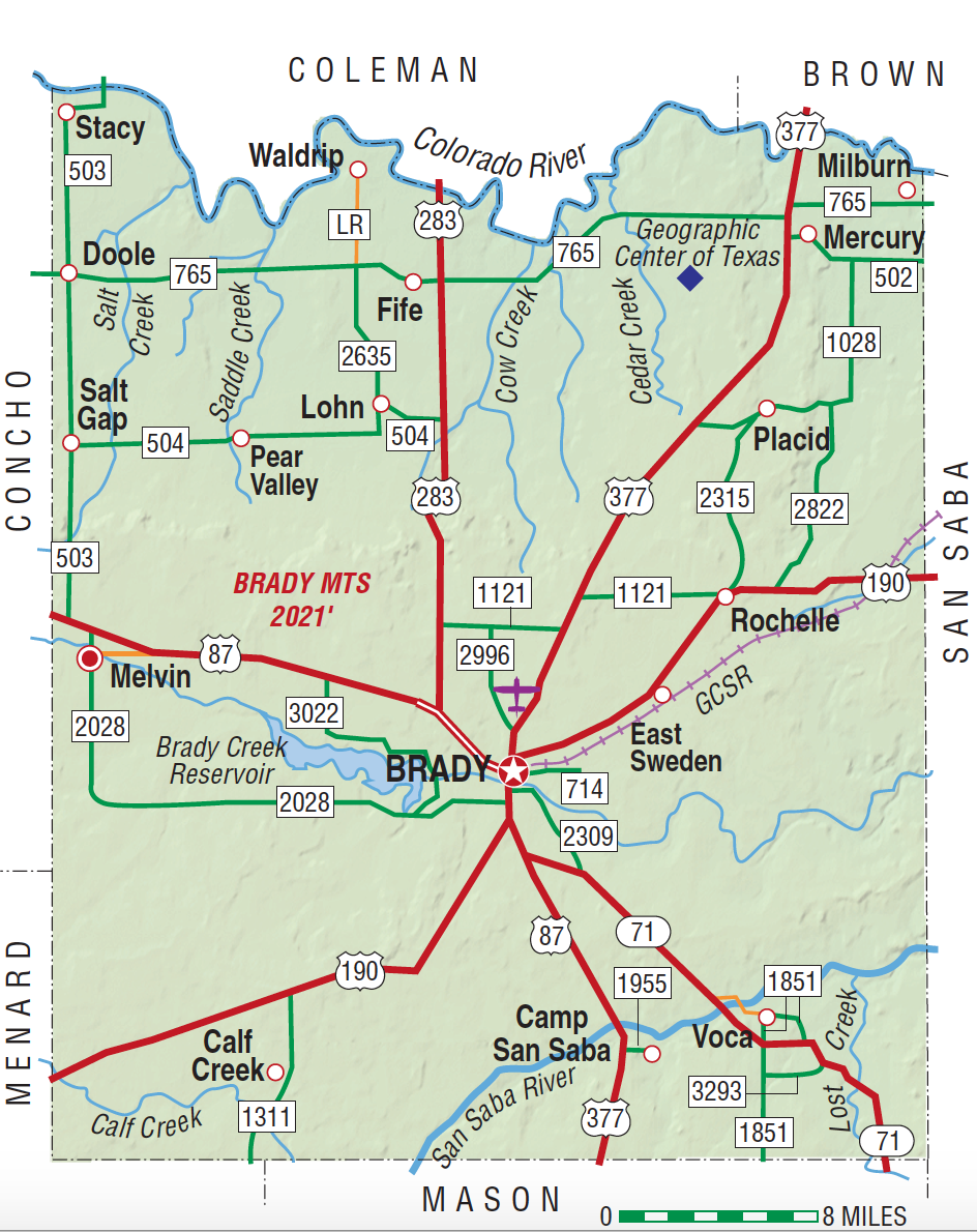 McCulloch County | TX Almanac